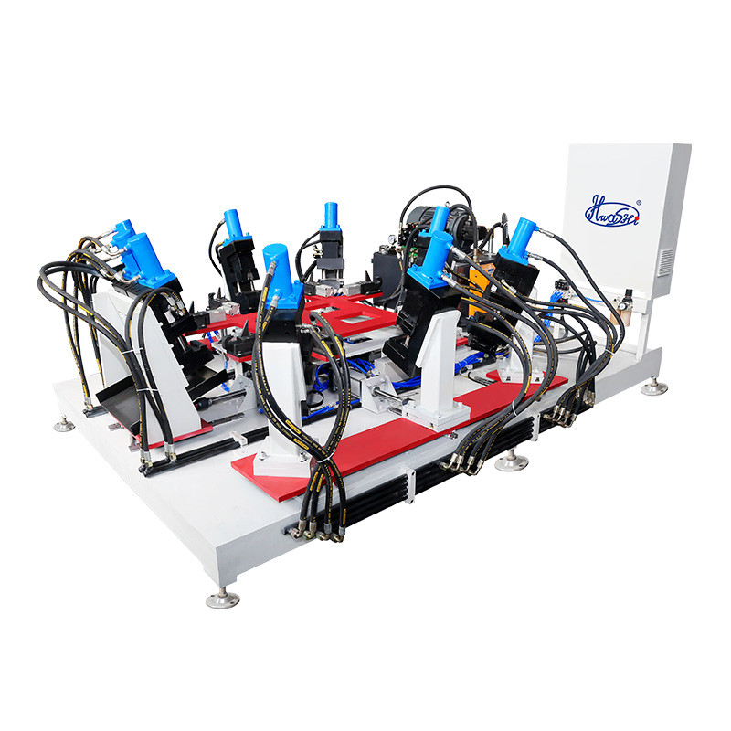 Hwashi IBC Cage Frame Hole Making Machine Automatic Production Line